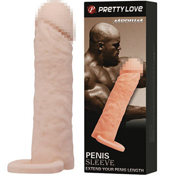 Baile Pretty Love Penis Sleeve Medium Удлиняющая на 4 см насадка на пенис