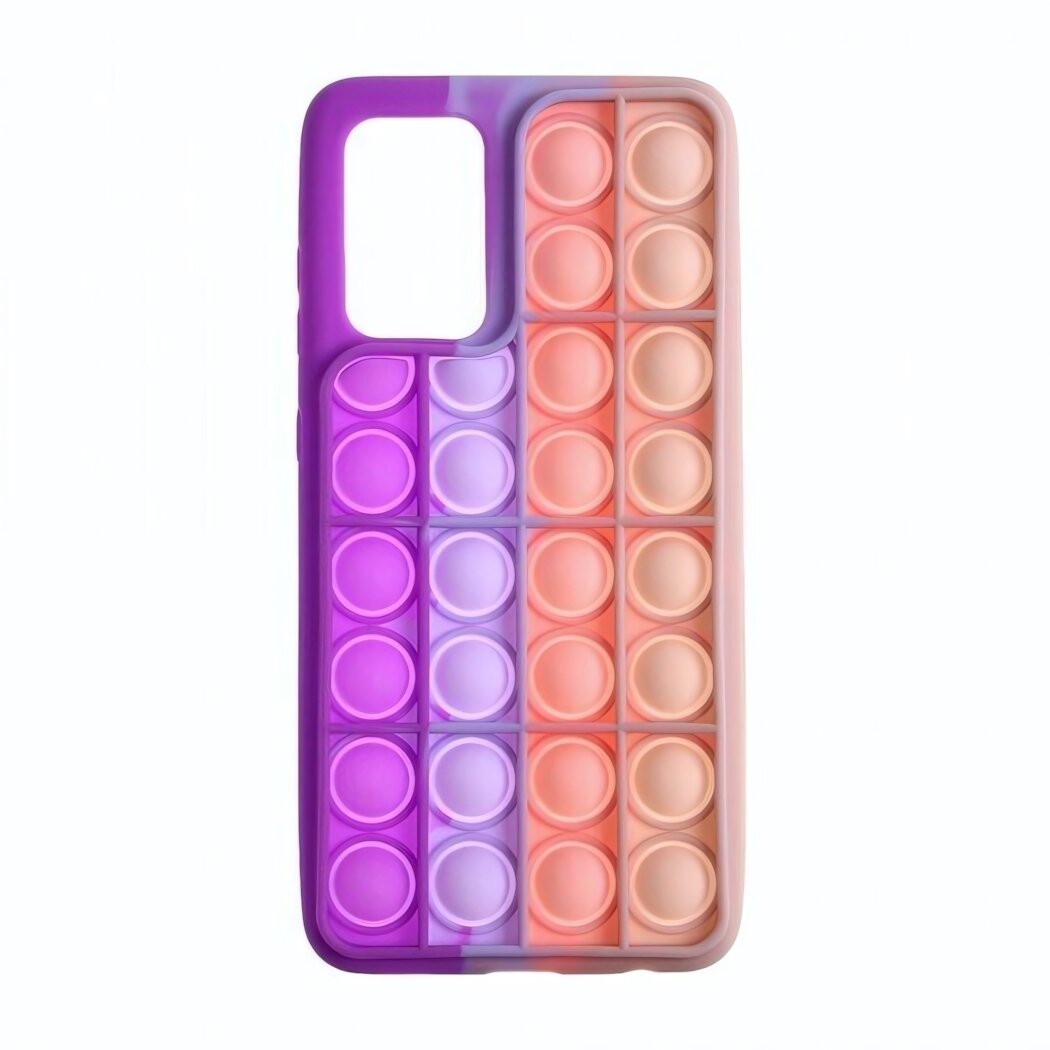 Чехол-антистресс Pop it для Samsung Galaxy A72, силиконовый, яркий, 3 цвета