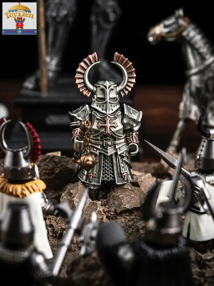 COPPERTIST.WU Металлические магнитные подвижные строительные блоки Кукла-Крестоносец