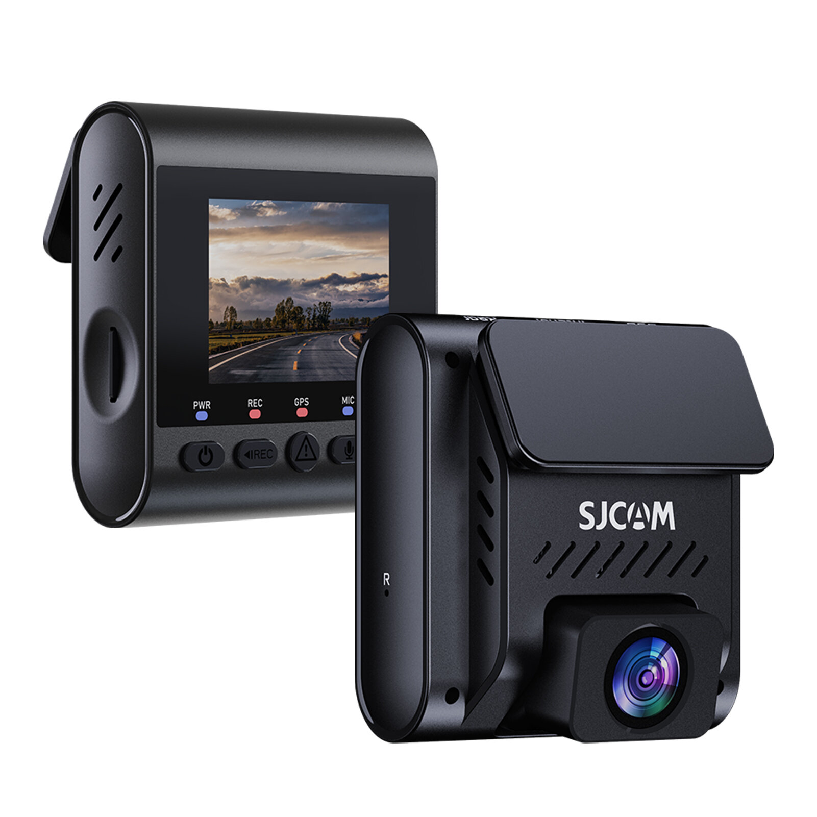[通拓商品]SJCAM M60 4K 30FPS Видеорегистратор для автомобиля с GPS-навигатором, широкоугольный видеорегистратор 170° со встроенным Wi-Fi и ночным видением, с 2,0-дюймовым TFT-экраном