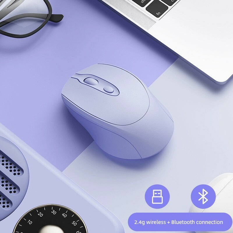 Подходит для взрослых, беспроводная мышь ASUS, бесшумная, двухрежимная (Bluetooth), перезаряжаемая, для ноутбука, для