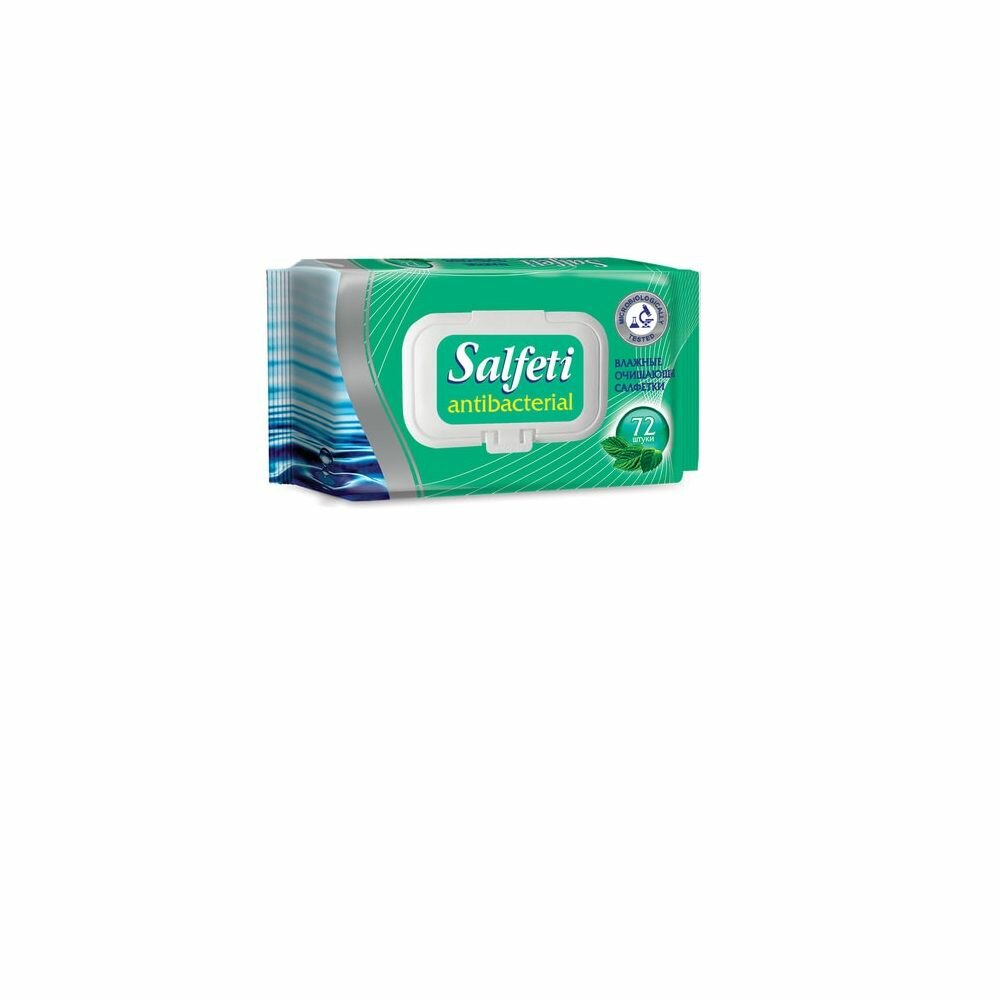 Влажные салфетки Salfeli антибактериальные 72 шт