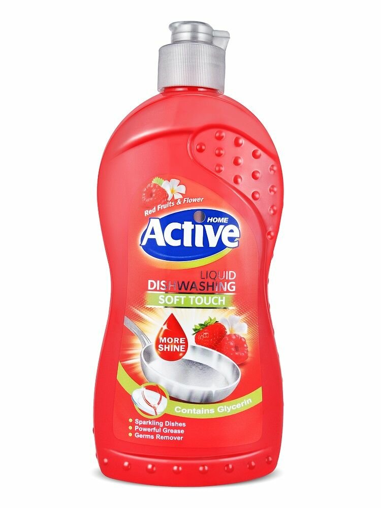 Гель для мытья посуды Active Клубника и малина, 500 мл Red