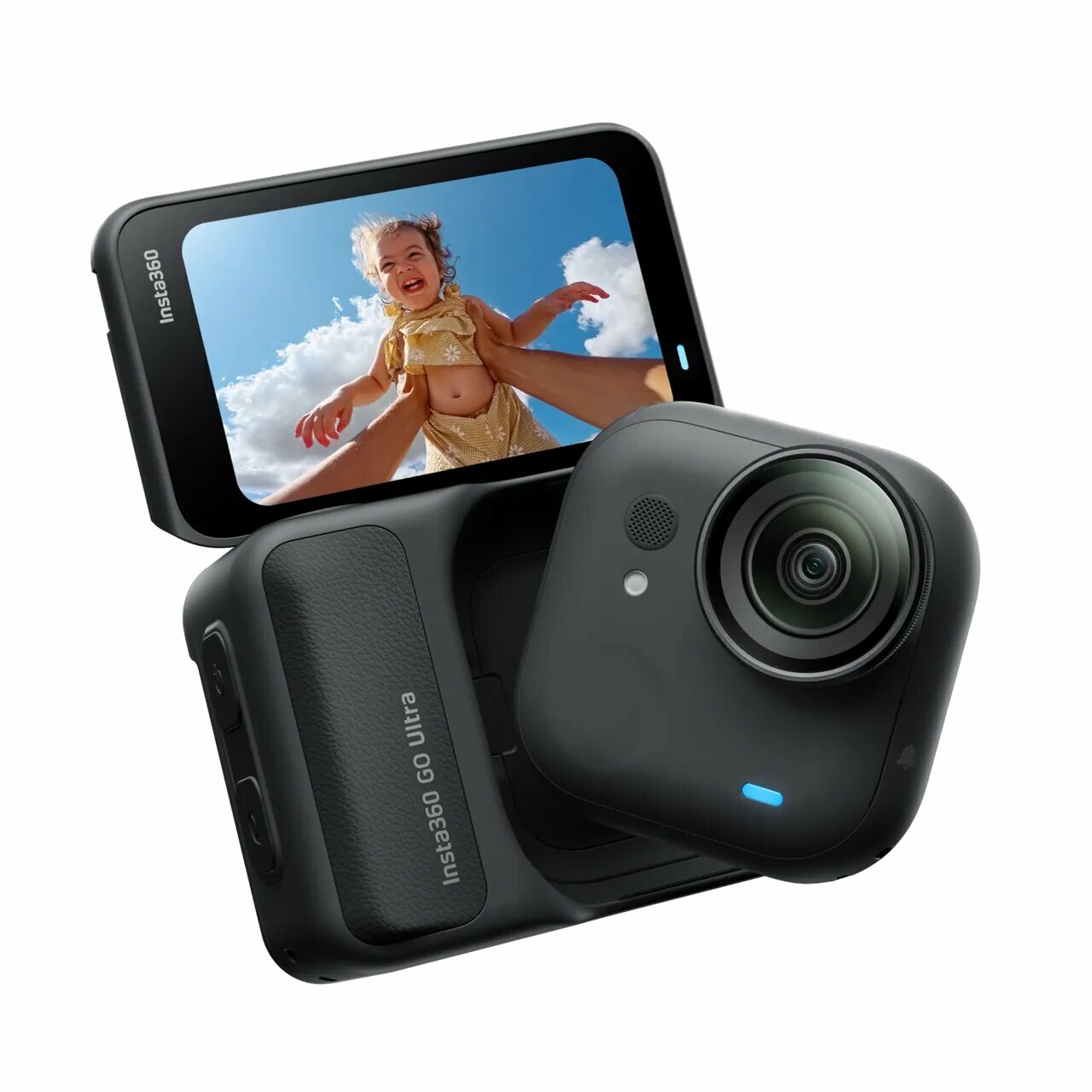 Карманная экшн-камера Insta360 GO Ultra Creator 4K, водонепроницаемость 10 м, чёрный