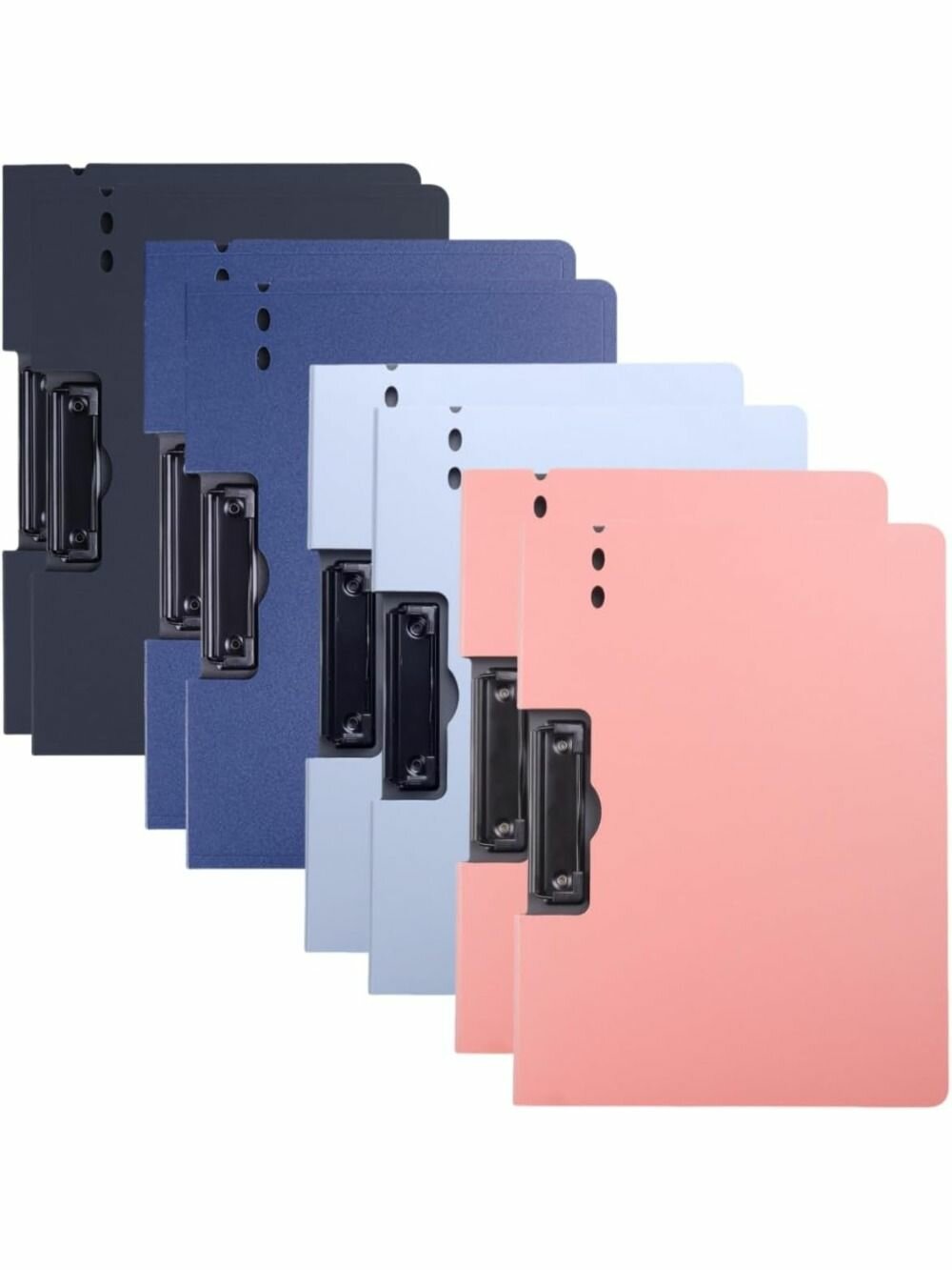 8 горизонтальных складывающихся папок, доска для письма с металлическим зажимом, формат А4