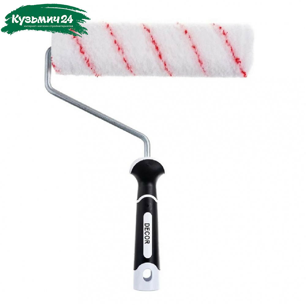 Валик малярный Decor Black White 480-6240, длина 240 мм, ворс нейлон 12 мм