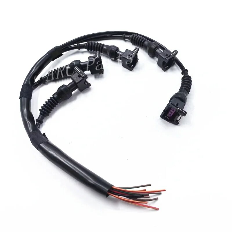 Для VW Bora Passat B5 1.8T CC Jetta Golf Для Audi A6 A4 Q3 Q5 C5 Accesorios Автомобильный двигатель Топливная форсунка Подключение жгута проводов