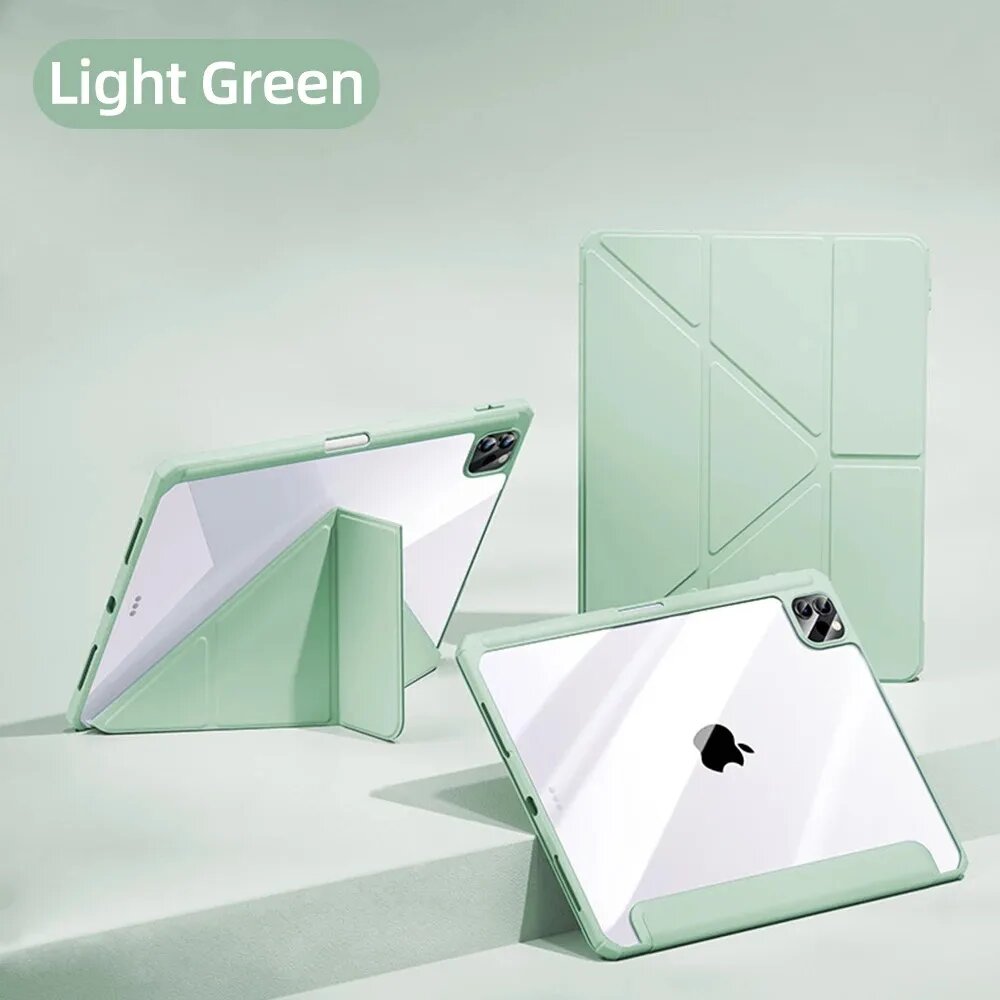 Чехол DUNNO для iPad Air 11 2025 Зеленый, 2024 Pro 11-inch M4, Light Green