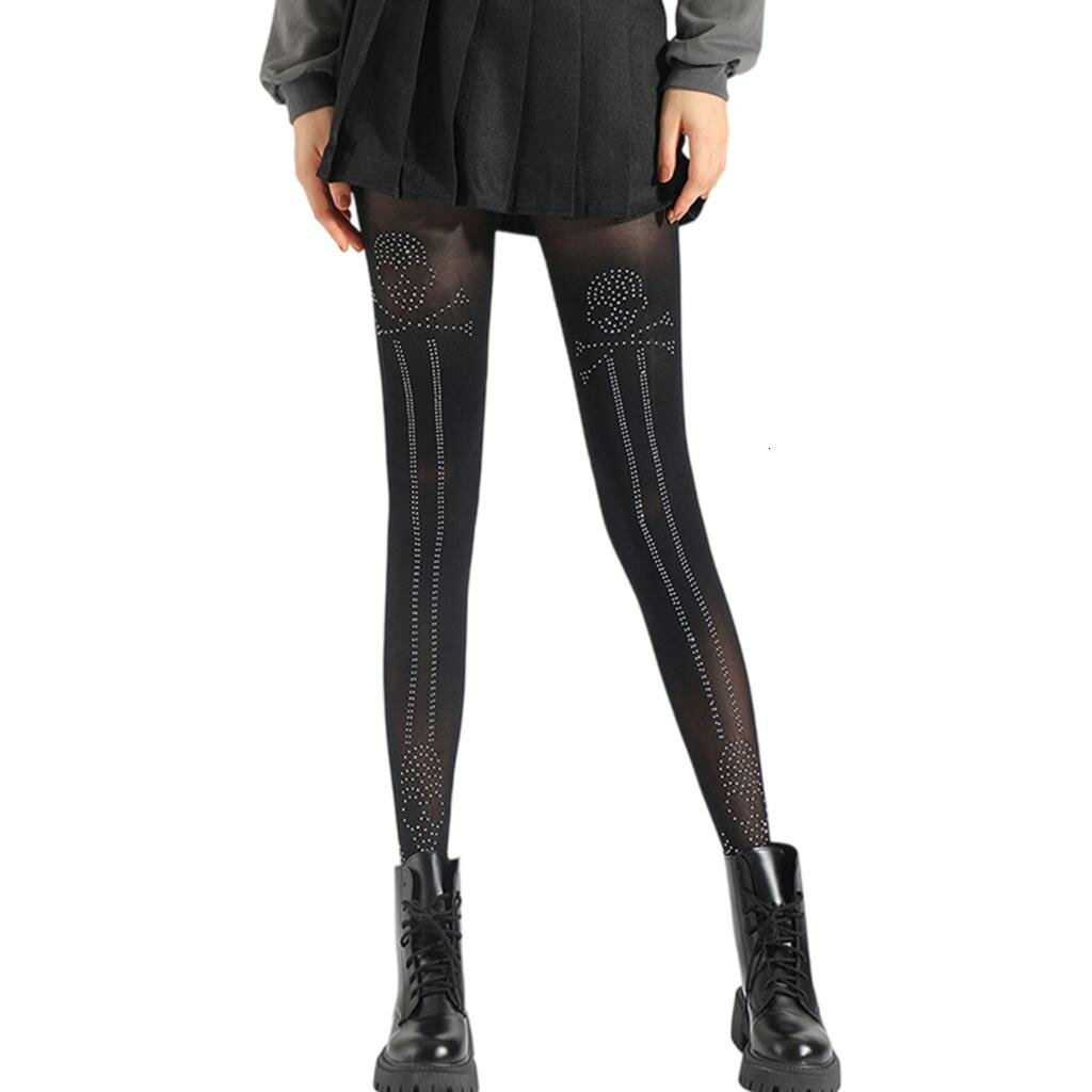 Нейлоновые Колготки С Надписью И Стразами