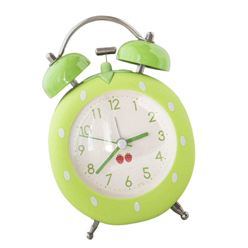 Большой рингтон Strawberry Creative snooze Small alarm Clock-Зеленый