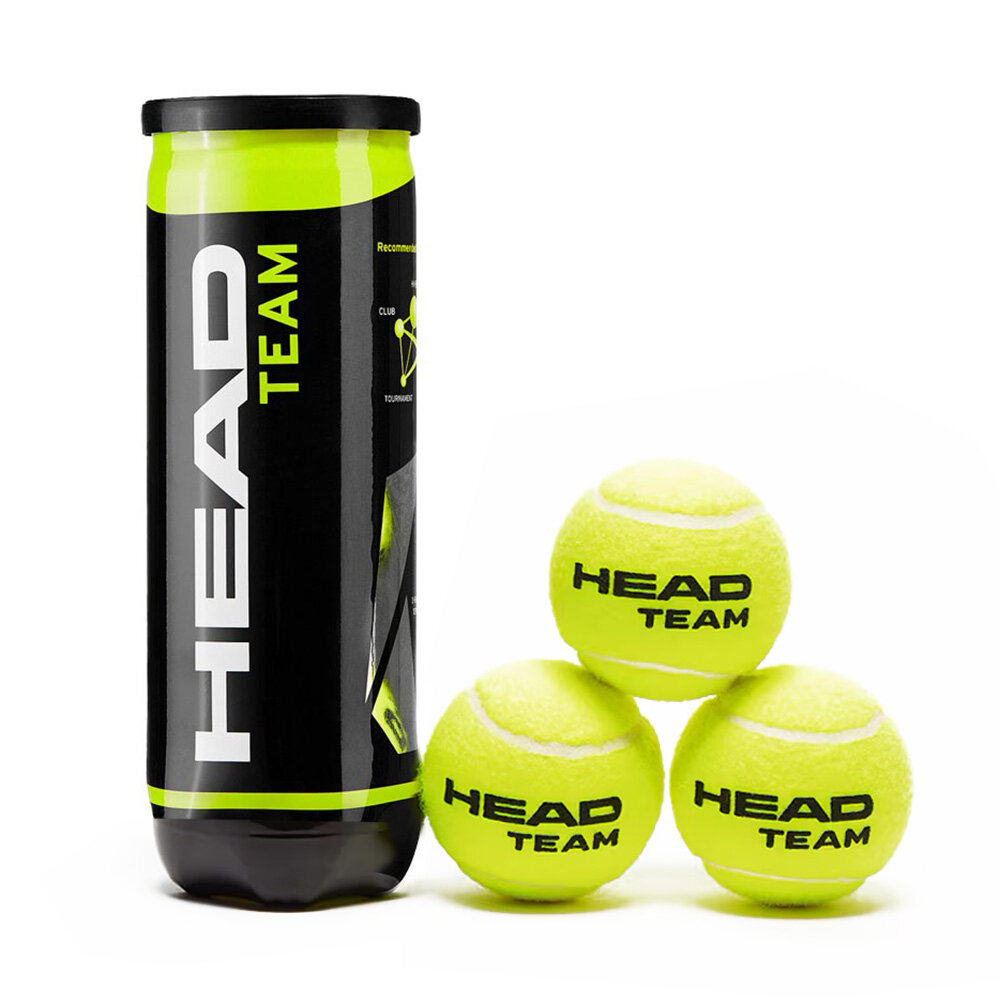 Мяч для большого тенниса HEAD Team 3B,575703, упаковка 3 мяча, ITF