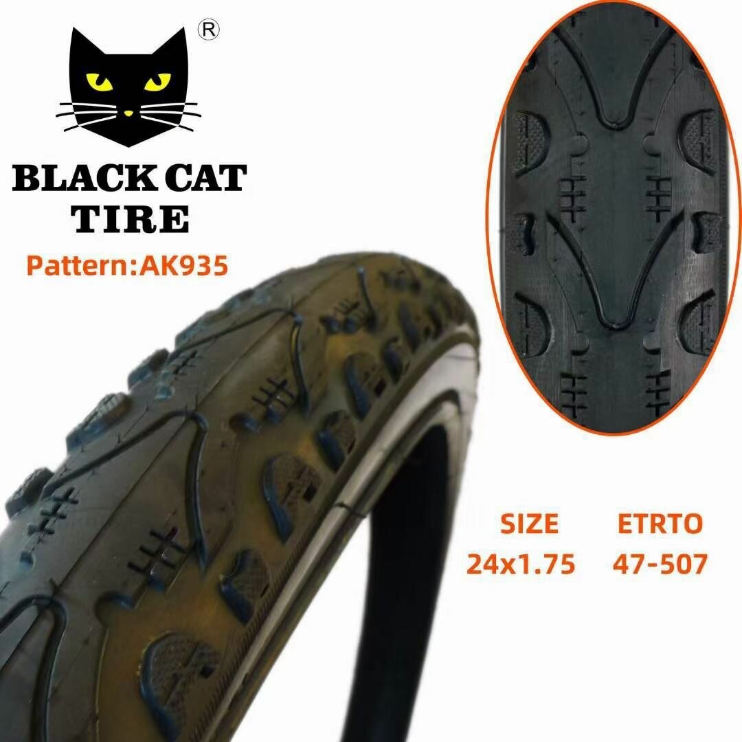 Велосипедные шины Yamada Black Cat AK935, 12-26 дюймов, 38-1,75-1,95