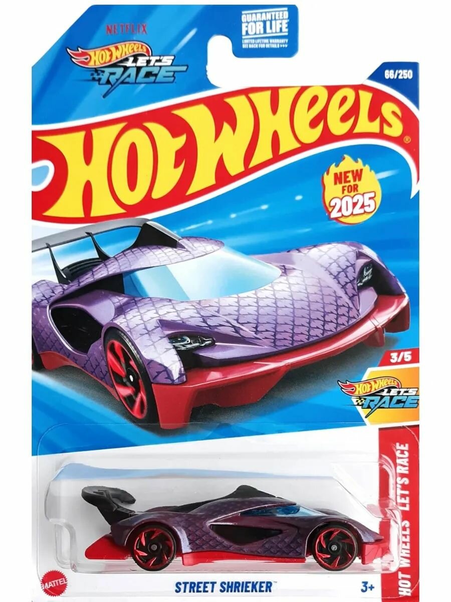 Hot Wheels Street Shrieker (HYW20), серия Let's Race, 1/64, металл, коллекционная модель
