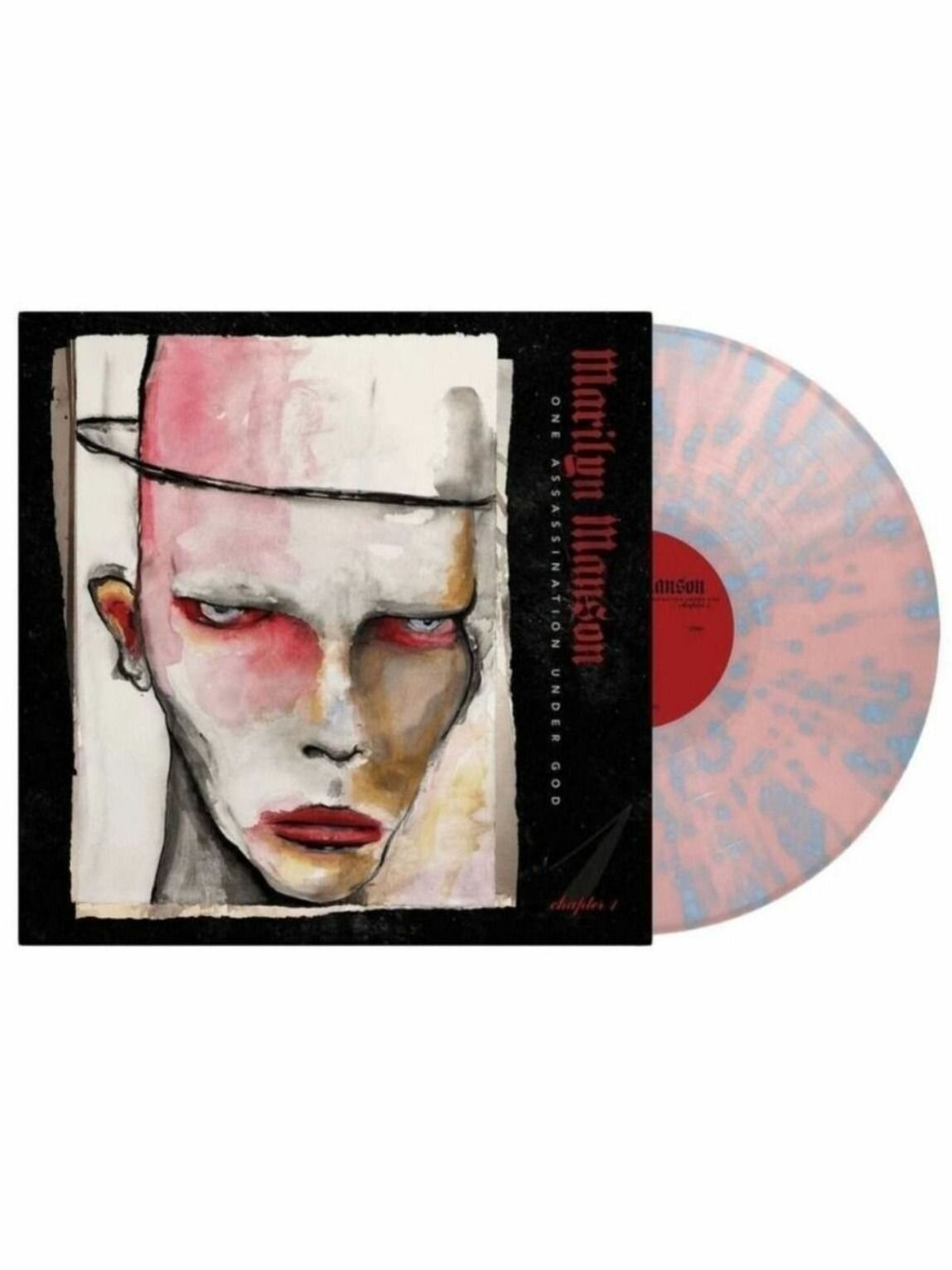 Виниловая пластинка Marilyn Manson - One Assassination Under God (Chapter 1), Pastel Pink With Blue Splatter vinyl,