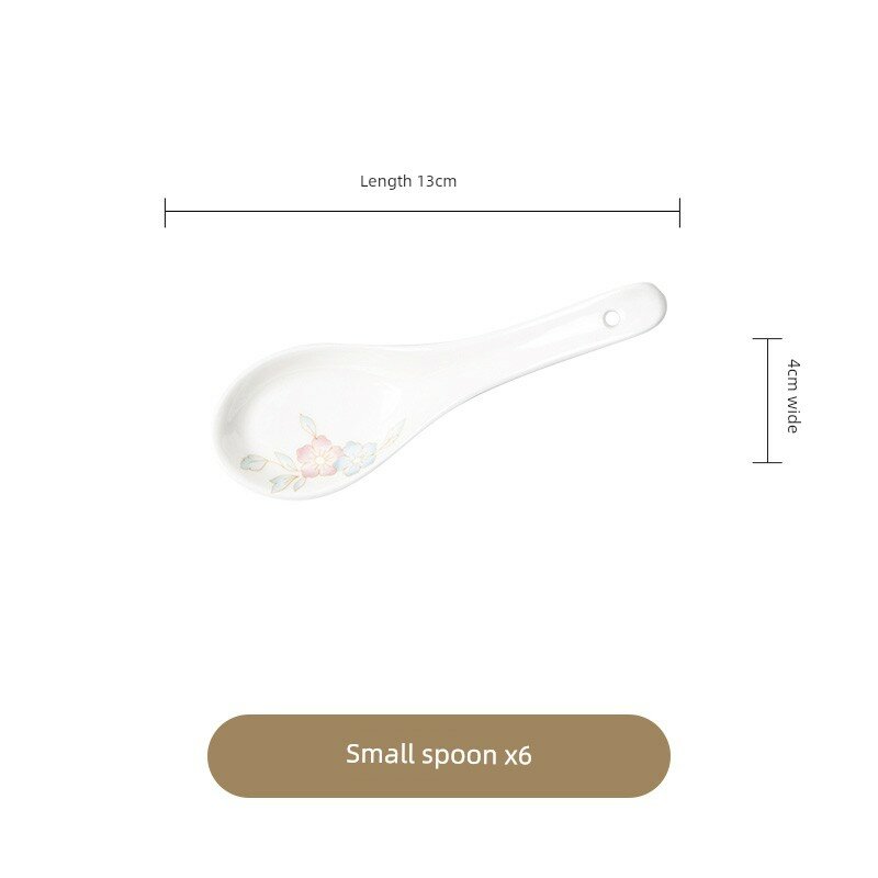 Набор фарфоровой посуды Songfa для дома, в китайском стиле, простой и свежий керамический сервиз: тарелки, миски,