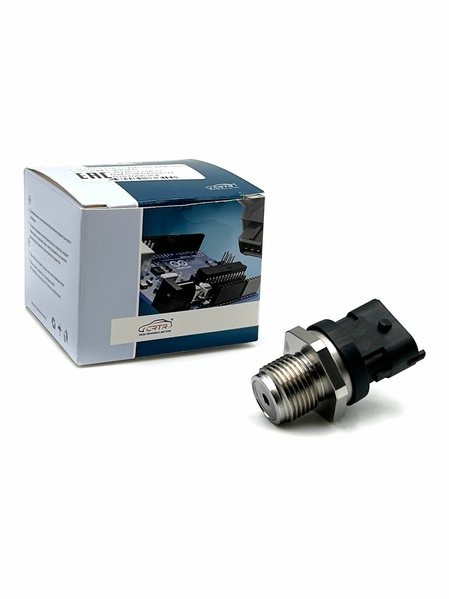 Датчик давления топлива в рампе для а/м Газель 3302 Next, ПАЗ, КАМАЗ 6ISBe с Cummins 2,8, 3,8- Cartronic арт. CRTR0121633