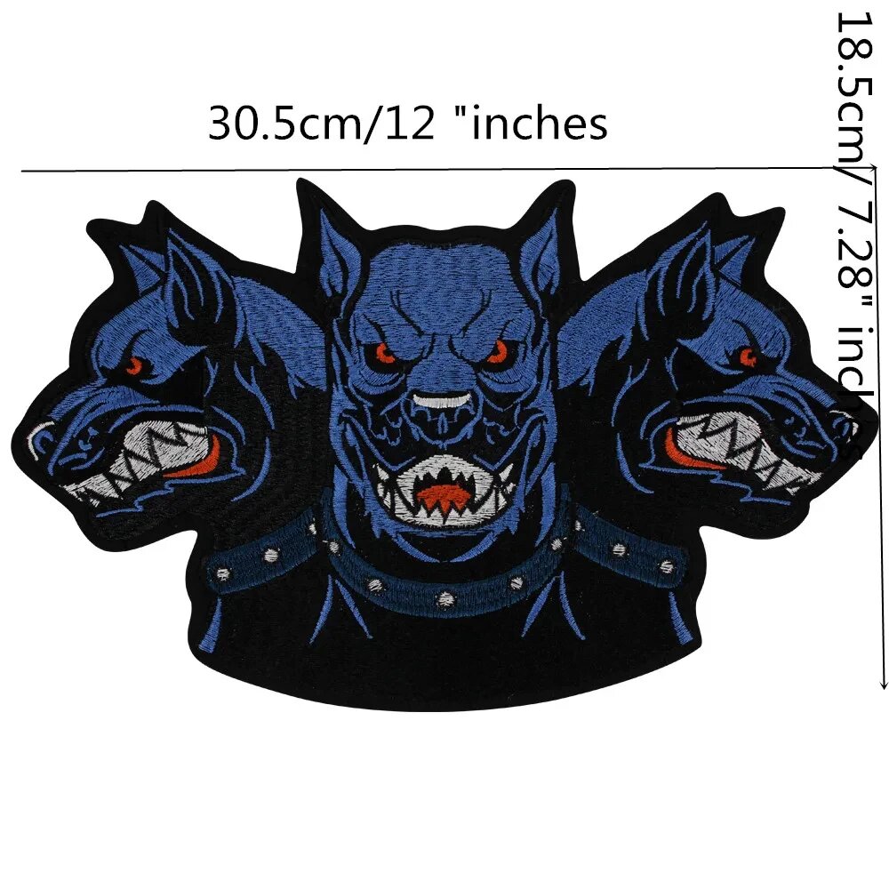 Вышитые патчи с животными Темно-синий, M 1piece