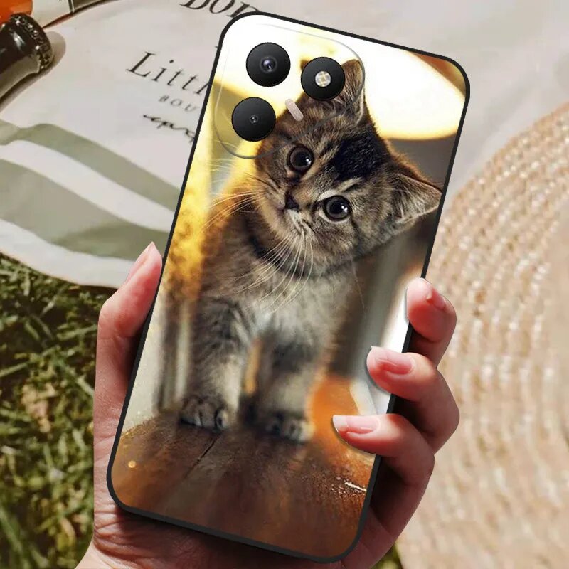 Чехол для Tecno Pova 7 4G, роскошная силиконовая задняя крышка для телефона Tecno Pova 7 LJ6, чехлы Pova7 4G, защитные противоударные чехлы