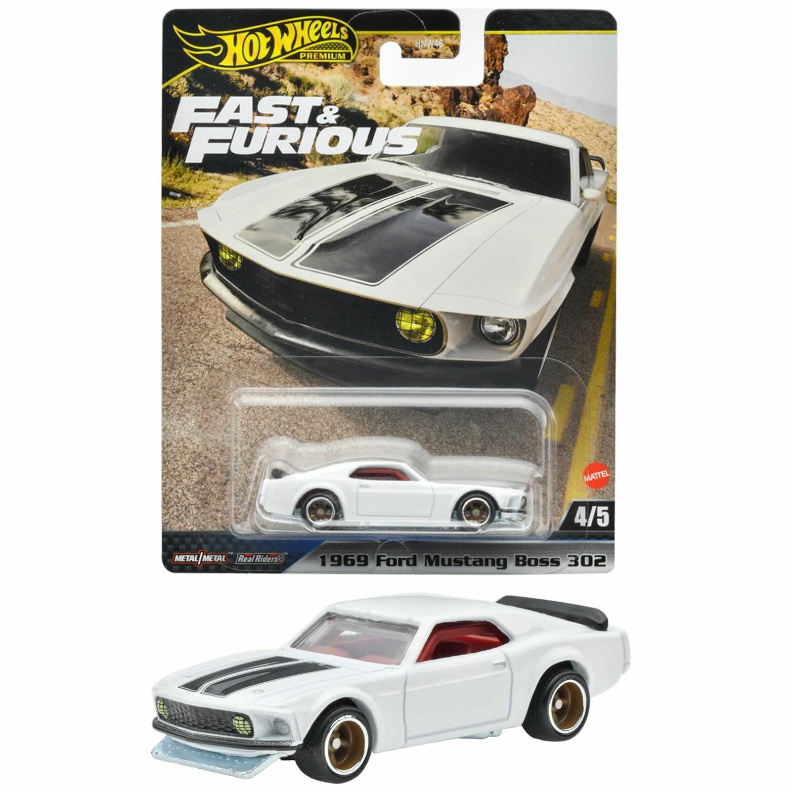 Машинка коллекционная Mattel Hot Wheels 2024 HNW46 Fast & Furious 1969 Ford Mustang Boss 302