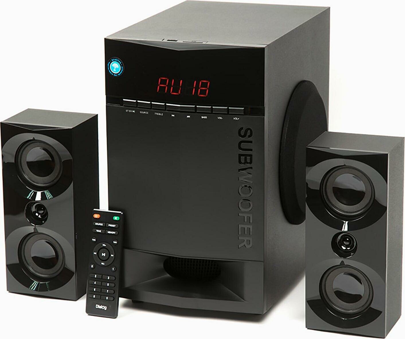 Акустическая система Dialog AP-230, сабвуфер, сателлиты, Bluetooth, черный
