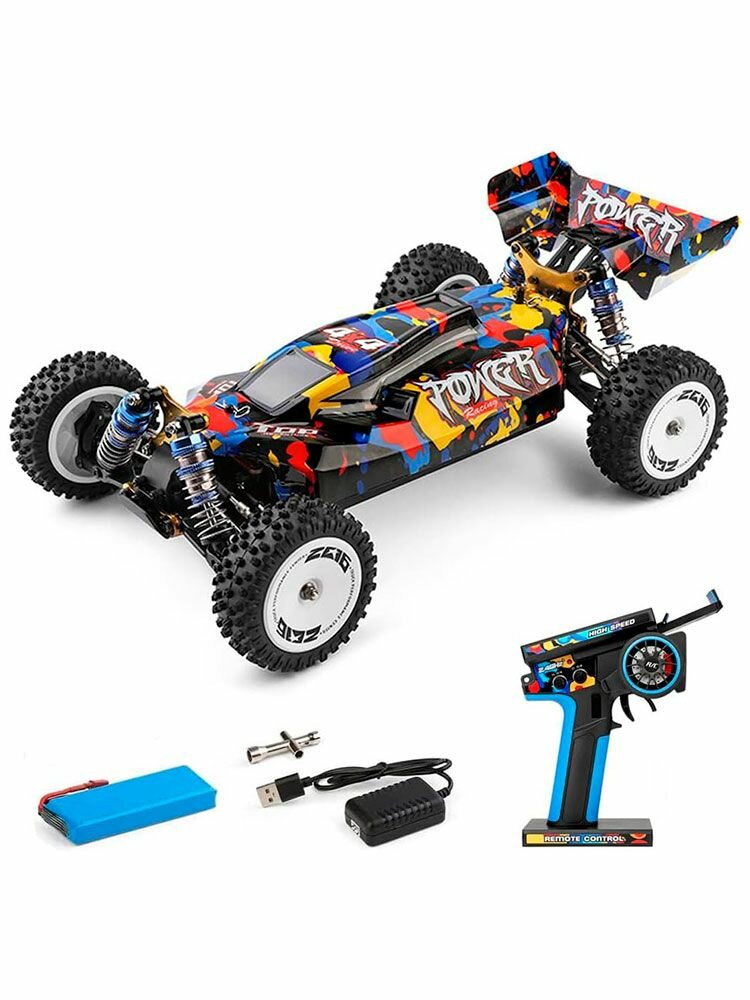 Радиоуправляемая машина багги WLtoys Brushless 4wd 75Km h RC racing car RTR - WLT-124007
