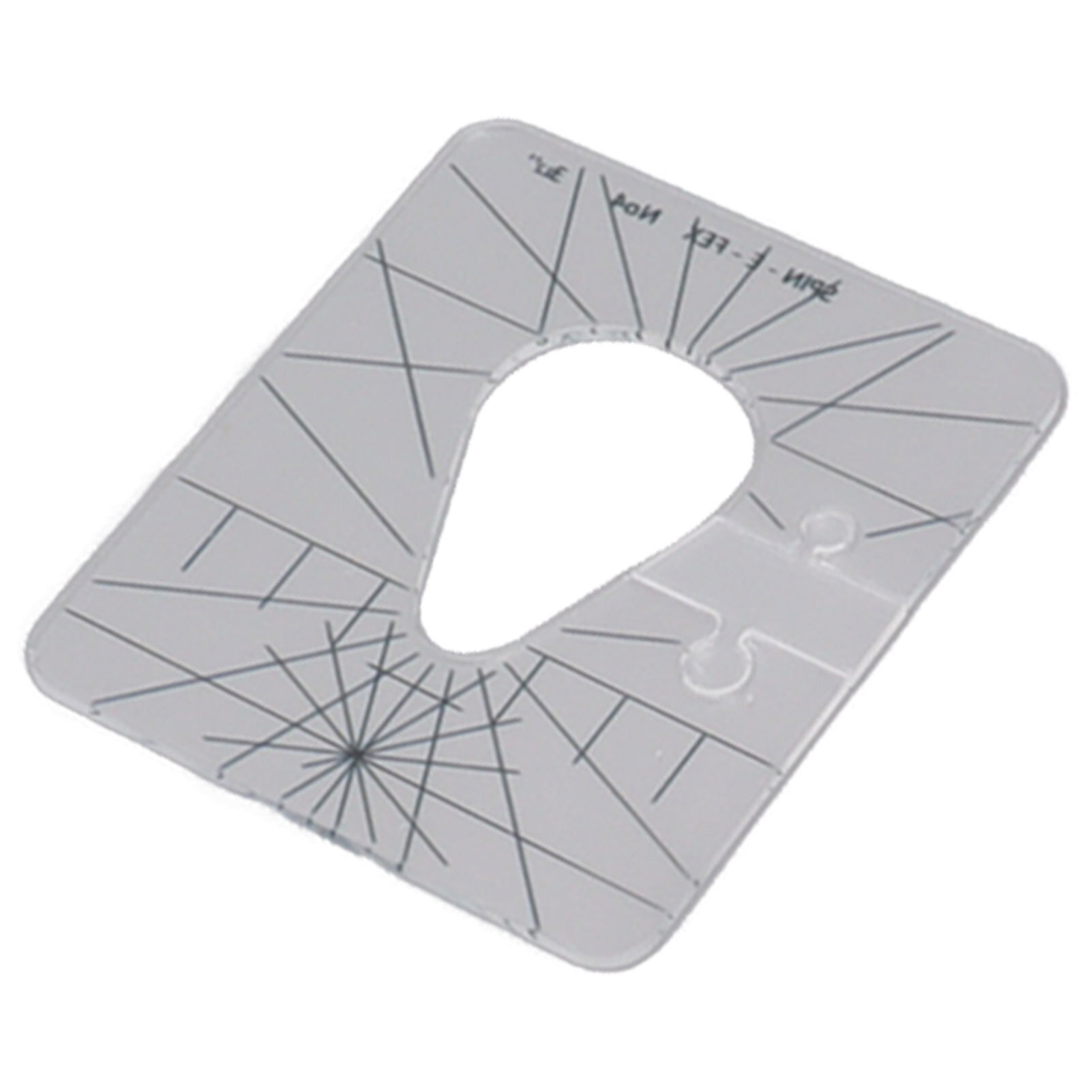 Sewing Ruler Multifunctional Acrylic Special Shaped Sewing Ruler Patchwork Tool Sewing Pattern Template for DIY — фото 1