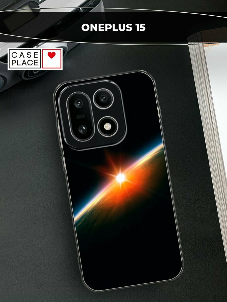 Силиконовый чехол на OnePlus 15 / Ван Плас 15 с принтом Космос 9
