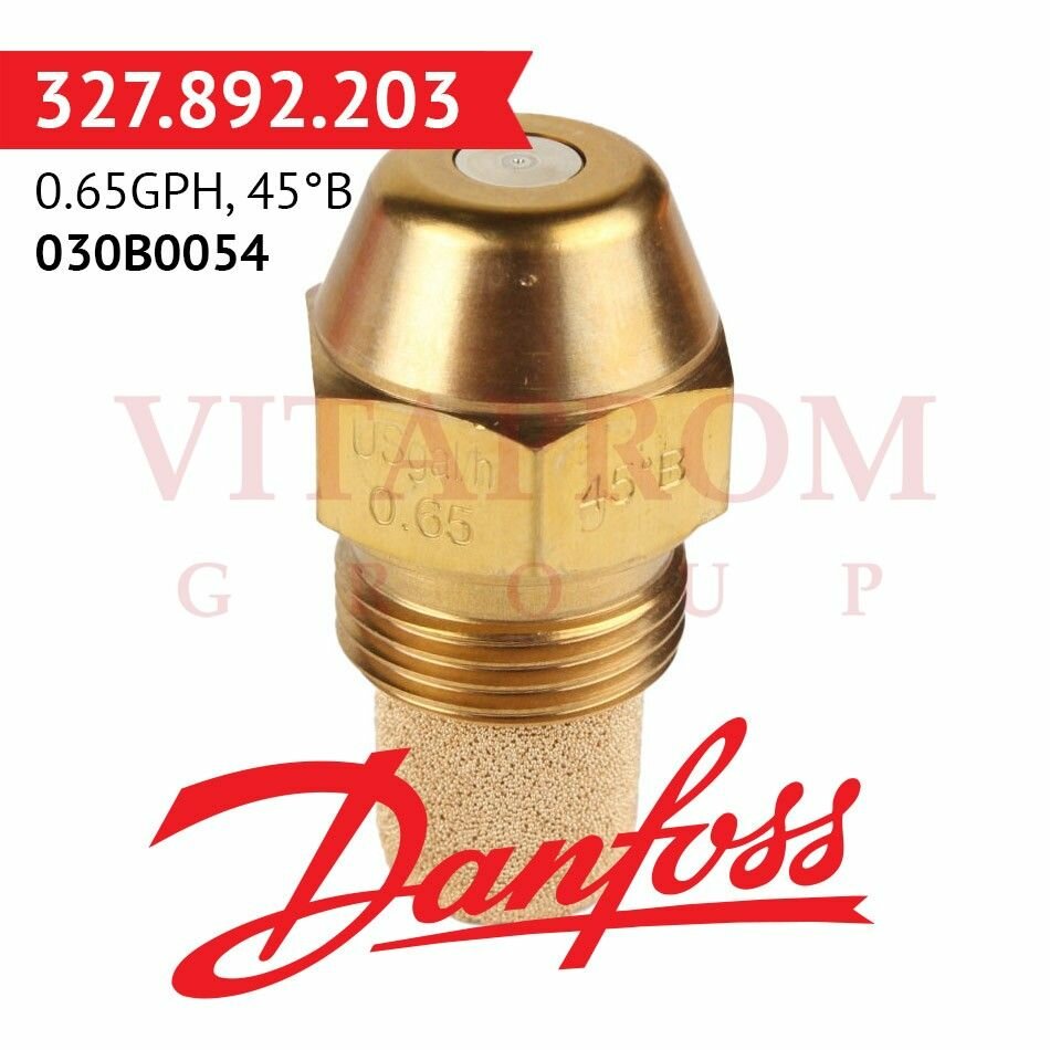 Форсунка Danfoss 0.65GPH, 45B, 030B0054 — фото 1