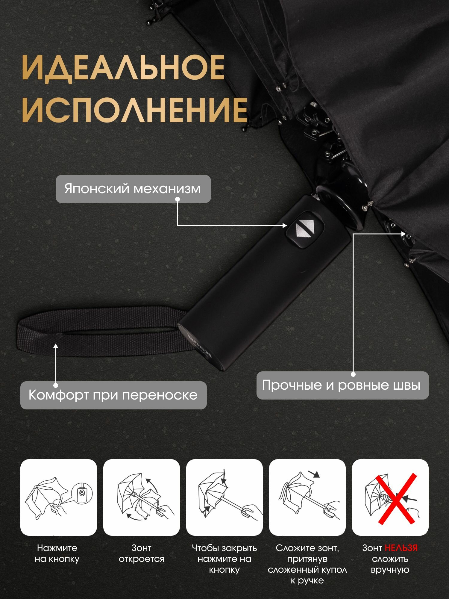Зонт , белый — фото 1