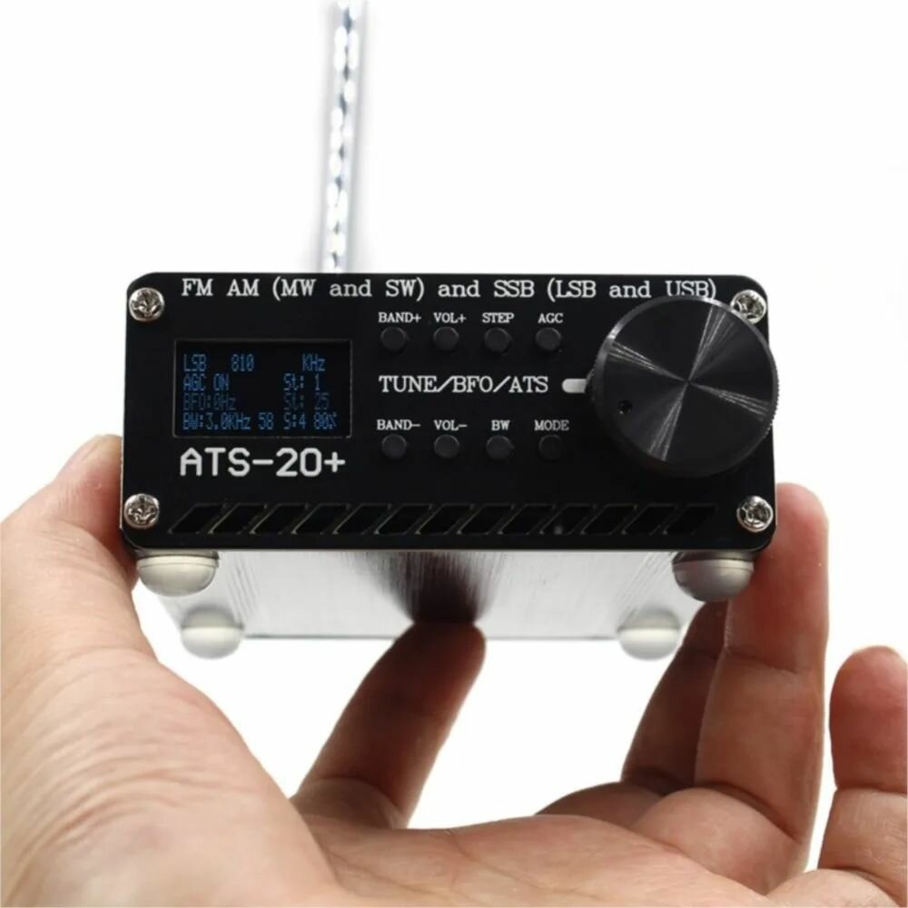SI4732 ATS-20+ Plus ATS20 V2 Вседиапазонный Радиоприемник FM AM (СВ И SW) SSB С Литиевой Батареей + Антенна + Динамик + Чехол