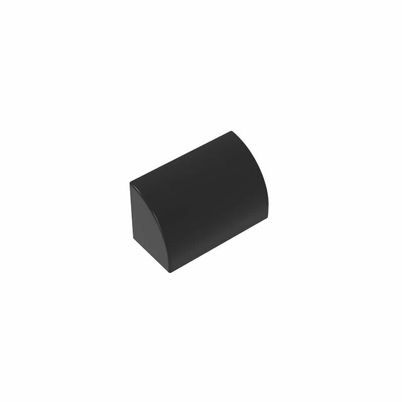 Gobricks 10 шт. 37352 кирпичи изогнутый 1x2x1 детали без шпилек совместимый MOC строительный блок для взрослых и детей DIY образовательный креатив