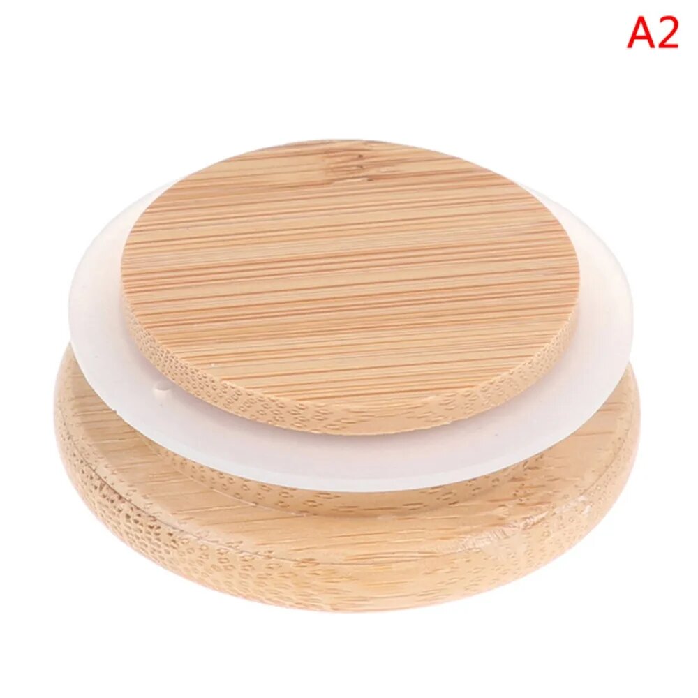 Бамбуковые крышки для банок 55mm