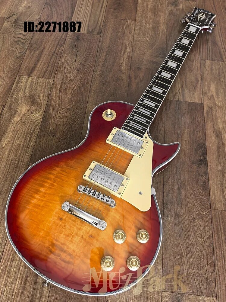 GIBSO Электрогитара Les Paul Custom 6-струнная, корпус Махагони 39"