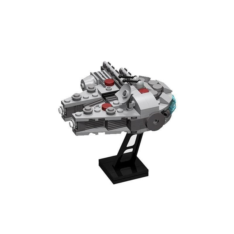 Совместим с игрушечным строительным блоком LEGO из мелких частиц MOC-6071 Qian Nian Falcon, уменьшенная версия.