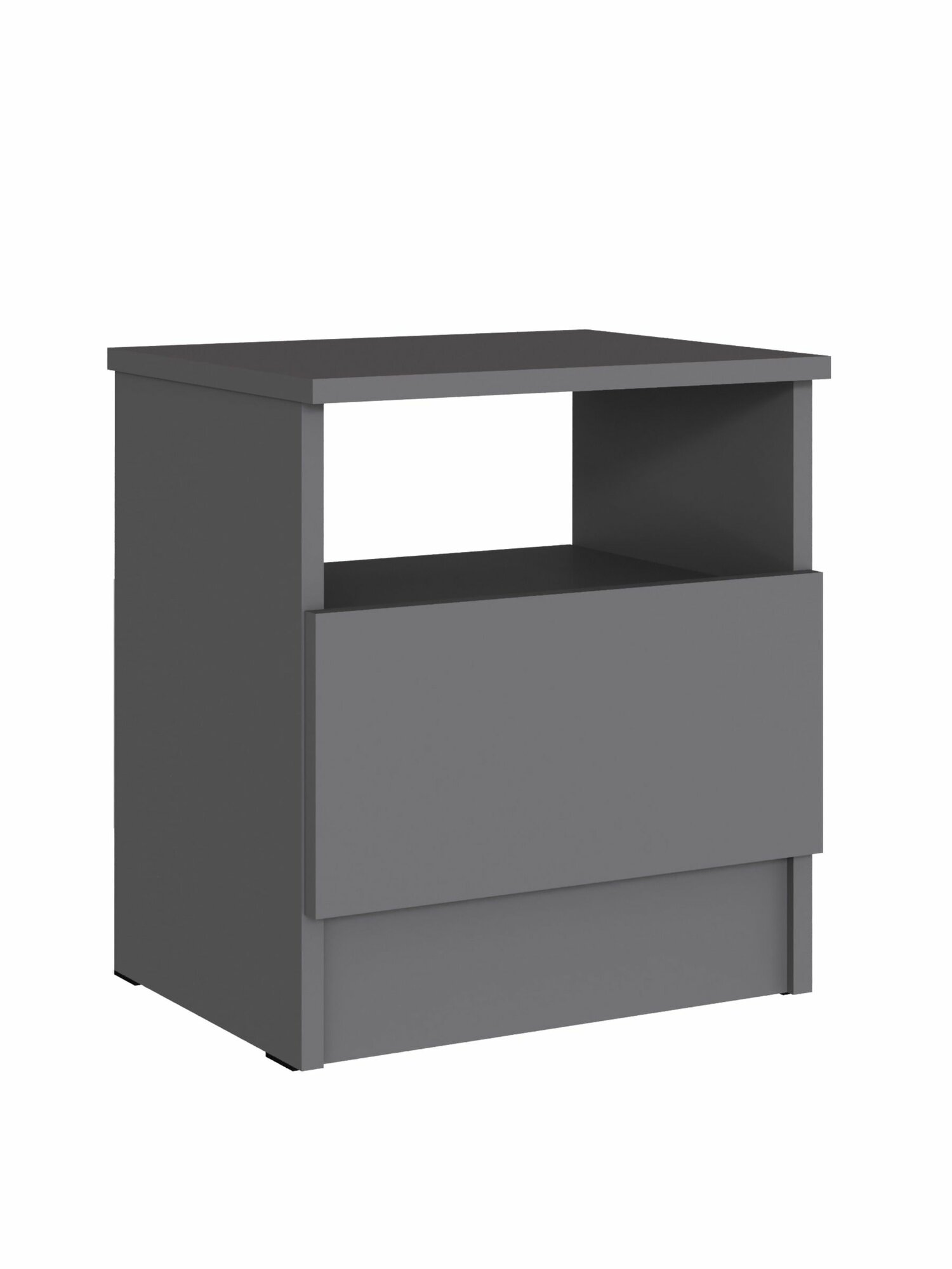 Спальня Мэнкс Тумба прикроватная МСТ-20 графит серый (Микон)