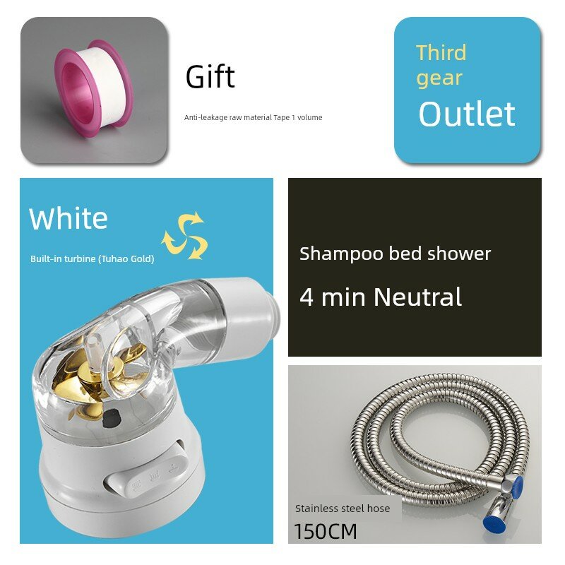 Душевая лейка для парикмахерских, барбершопов и салонов красоты, турбонаддувная мини-насадка, детская душевая лейка,