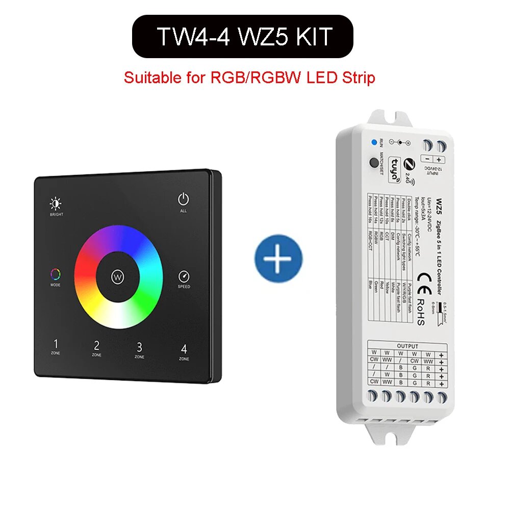CENFAYA Контроллер RGB/RGBW TW4-4 WZ5 KIT 4 Зоны