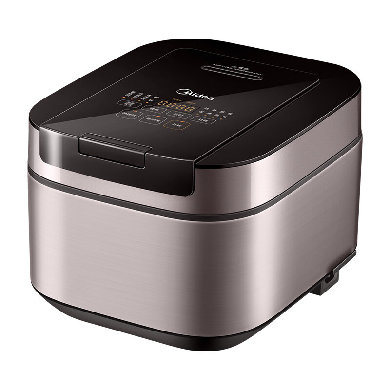 Рисоварка Midea 13426523, серебристая, объем 4L, до 10 чашек риса, автоматическое приготовление