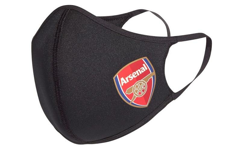 Маска для лица унисекс Adidas Arsenal, черная, M EU