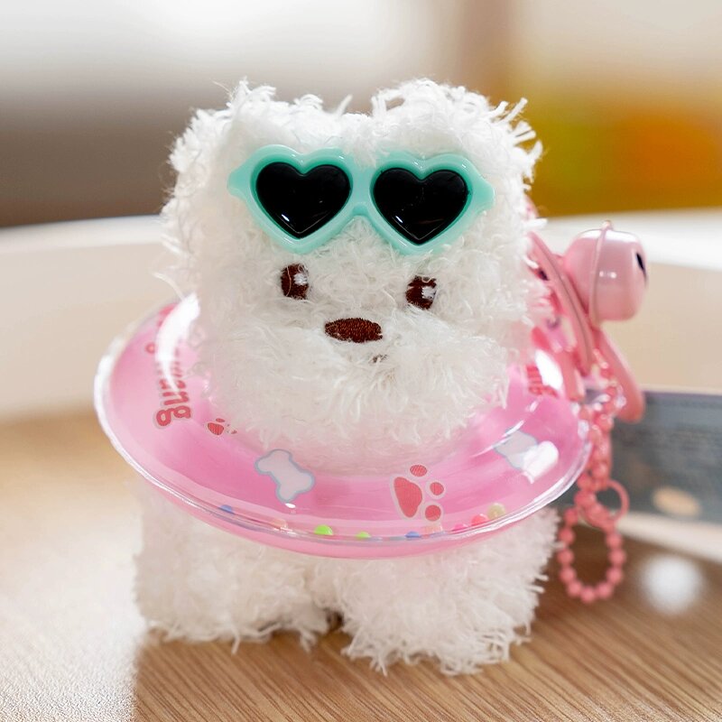 Милый плюшевый брелок-подвеска в виде панды, медведя, собаки, для рюкзака, для женщин плавательный круг для