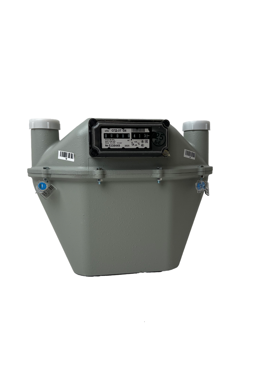 Счетчик газа диафрагменный с термокомпенсатором беломо СГД-3Т-2-1-G6 250 левый (2025 год)