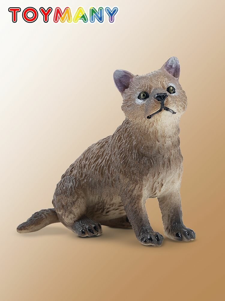 Toymany фигурка животного, Сидит серый волчонок, коллекция и подарок