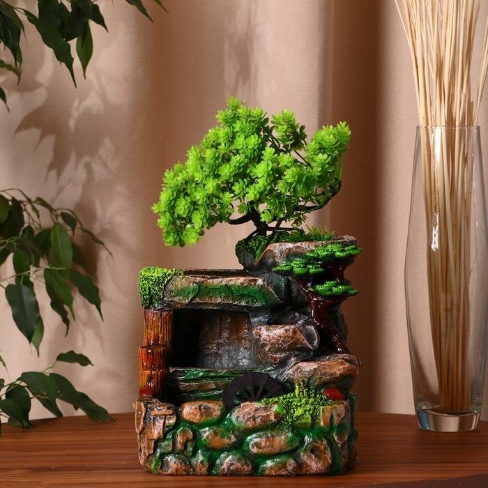 Декоративный фонтан Летний сад (с подсветкой)