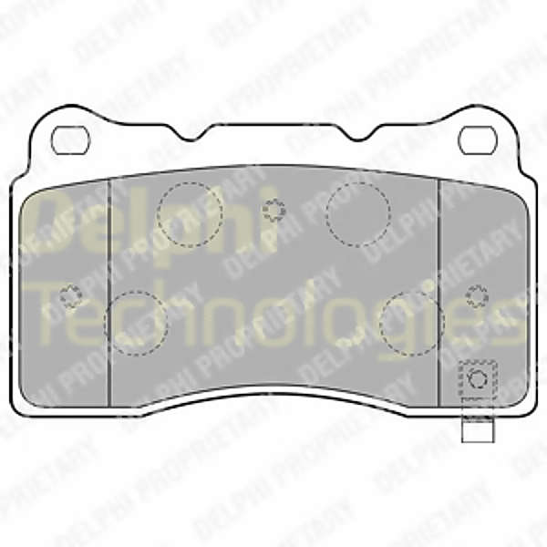 DELPHI LP1858 (13329562 / 13411116 / 1605100) колодки тормозные дисковые Lancer (Лансер) evolution, Astra (Астра), Astra