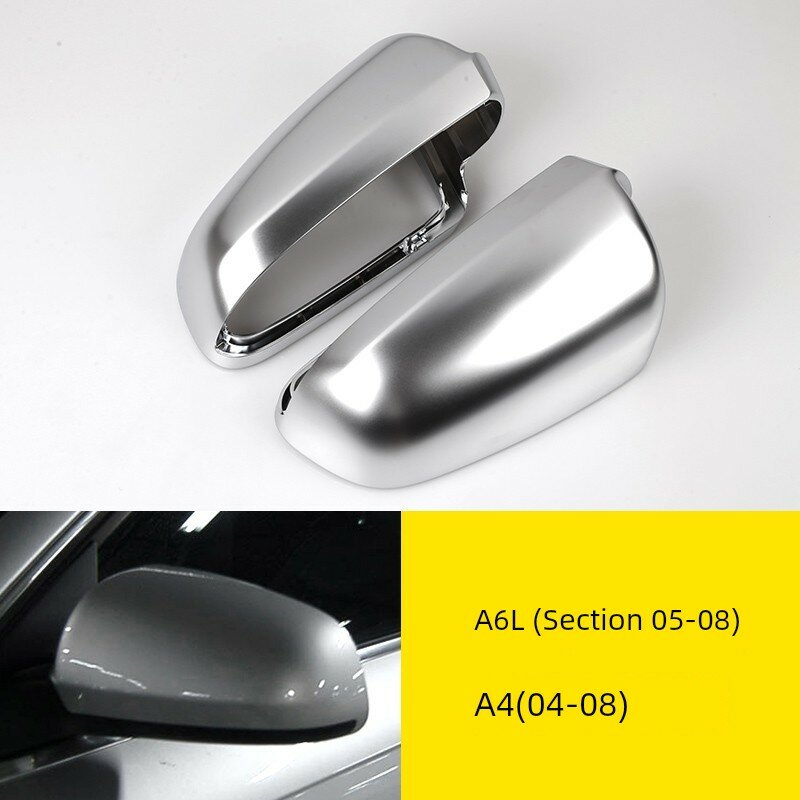 Пара серебристых зеркальных корпусов для Audi A4 2004-2008 гг. замена оригинальных деталей