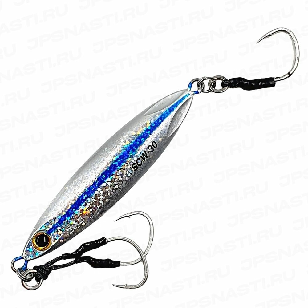 Пилькер для рыбалки Palms Slow Blatt Cast Wide, 30 г, SCW-30/RA-168 / пилькер для морской рыбалки