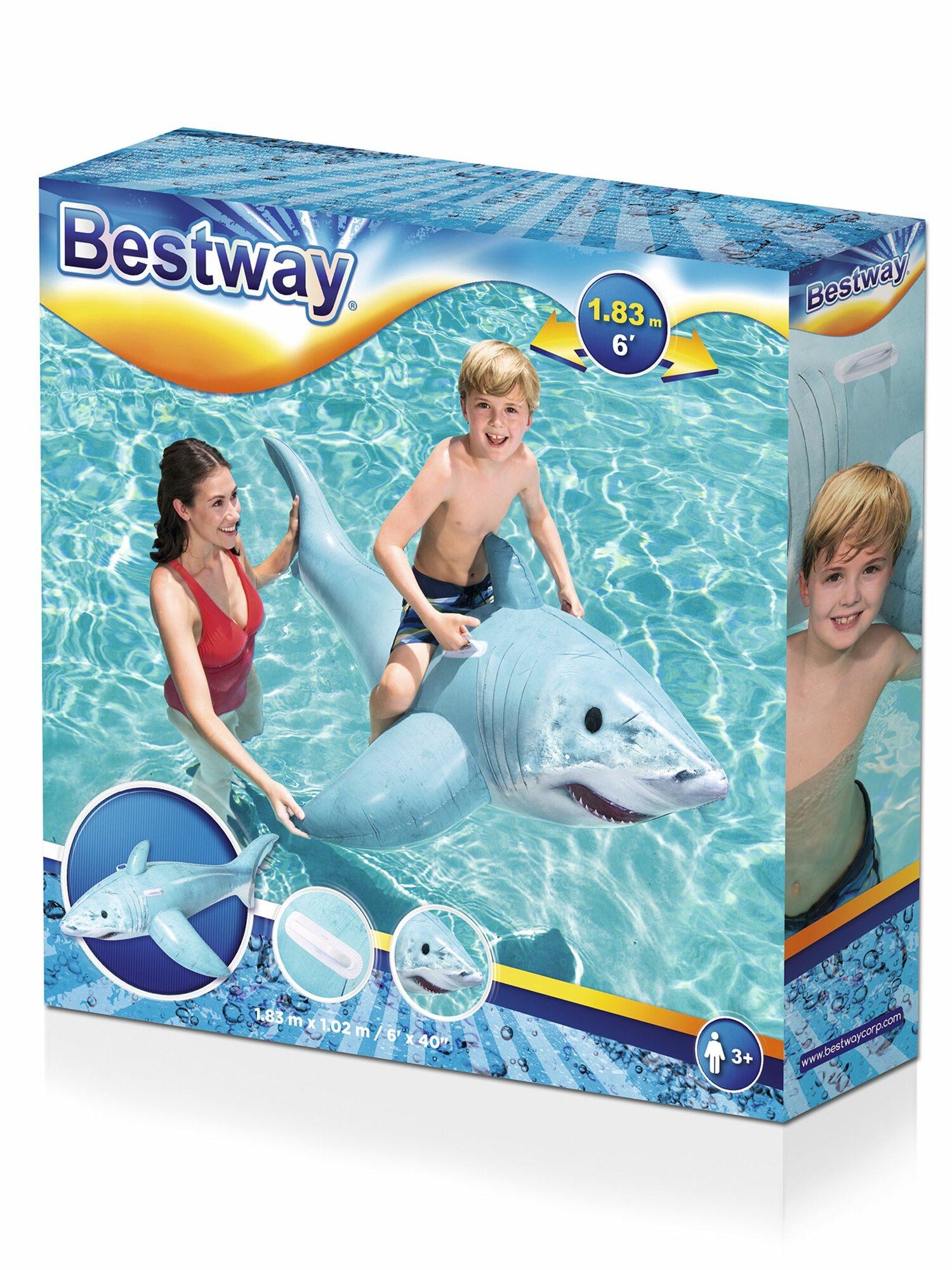 Плот Bestway Акула 183*102 см — фото 1