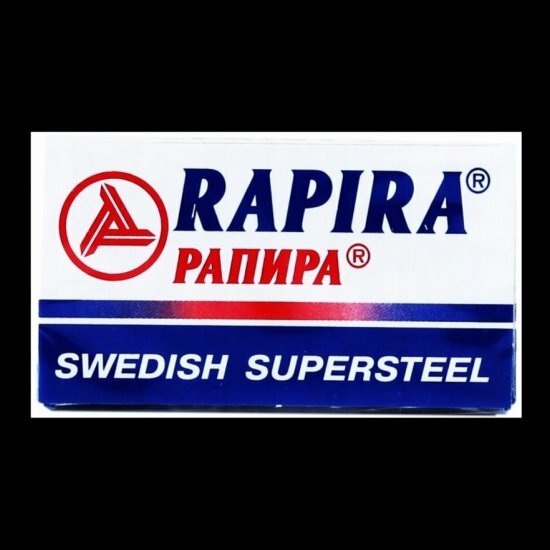 Сменные лезвия классические Rapira Swedish SuperSteel с хромом-тефлоновым напылением, 5 шт