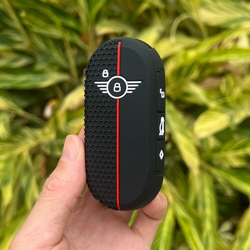 Силиконовая защита для автомобильных ключей для Bmw Mini Countryman Cooper One 2023 2024, black