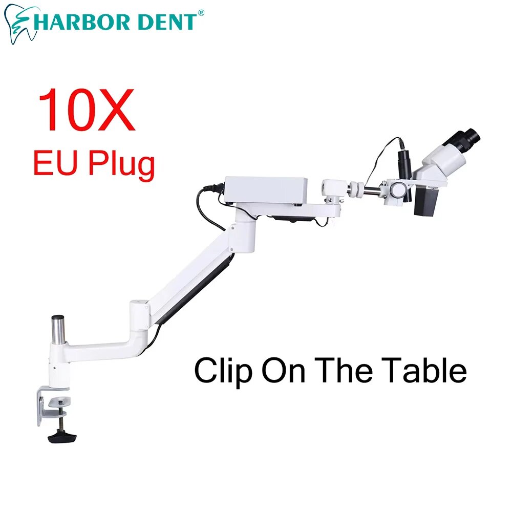 HARBOR DENT Стоматологический микроскоп 5X/10.5X/15X/20X 10X Clip Table EU